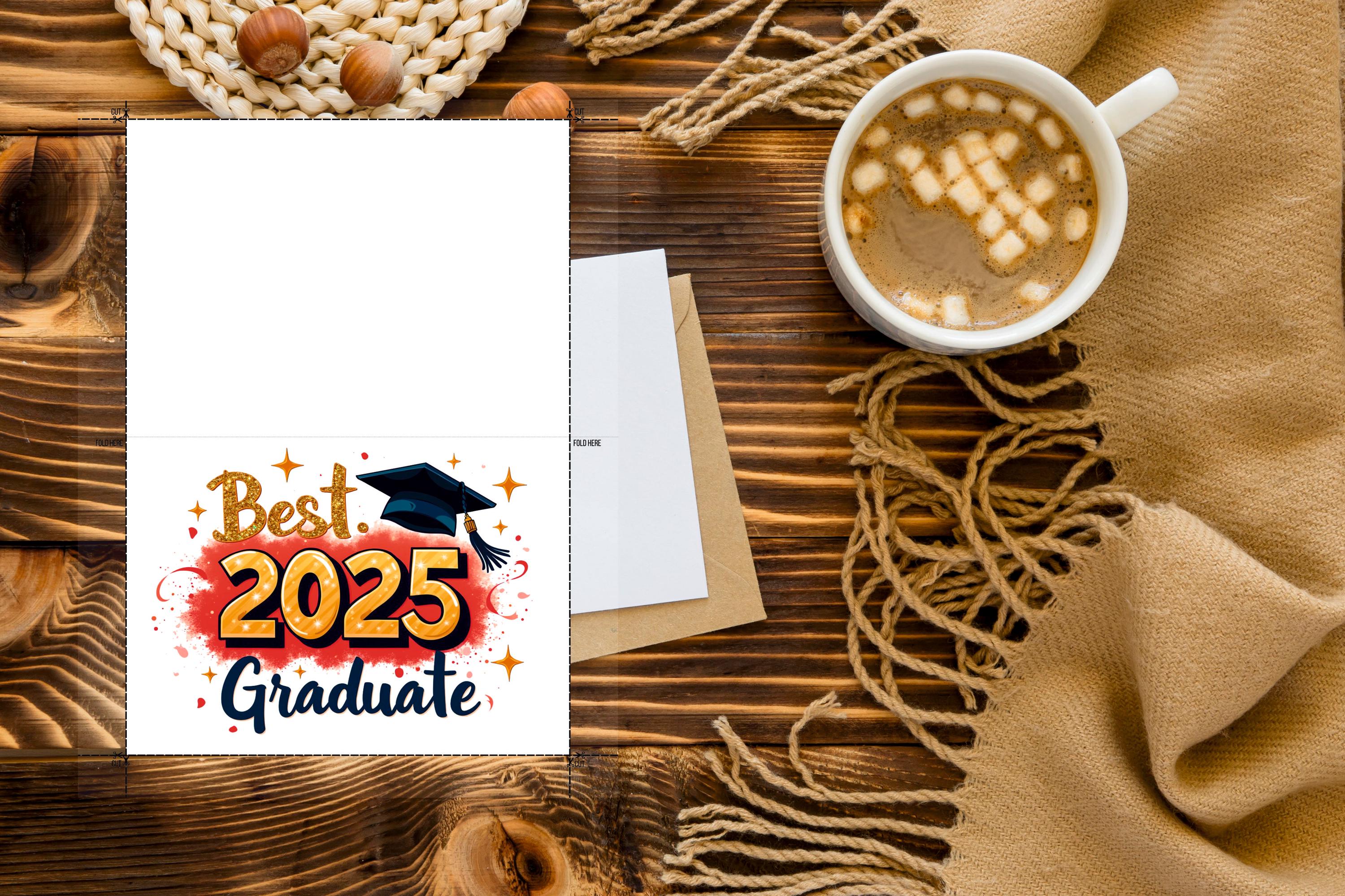 Best Graduate 2025 Digital Graduation Card | Congrats Grad | Instant ...