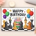 Chess Birthday Card Printable | Funny Checkmate Gift Digital Download ...