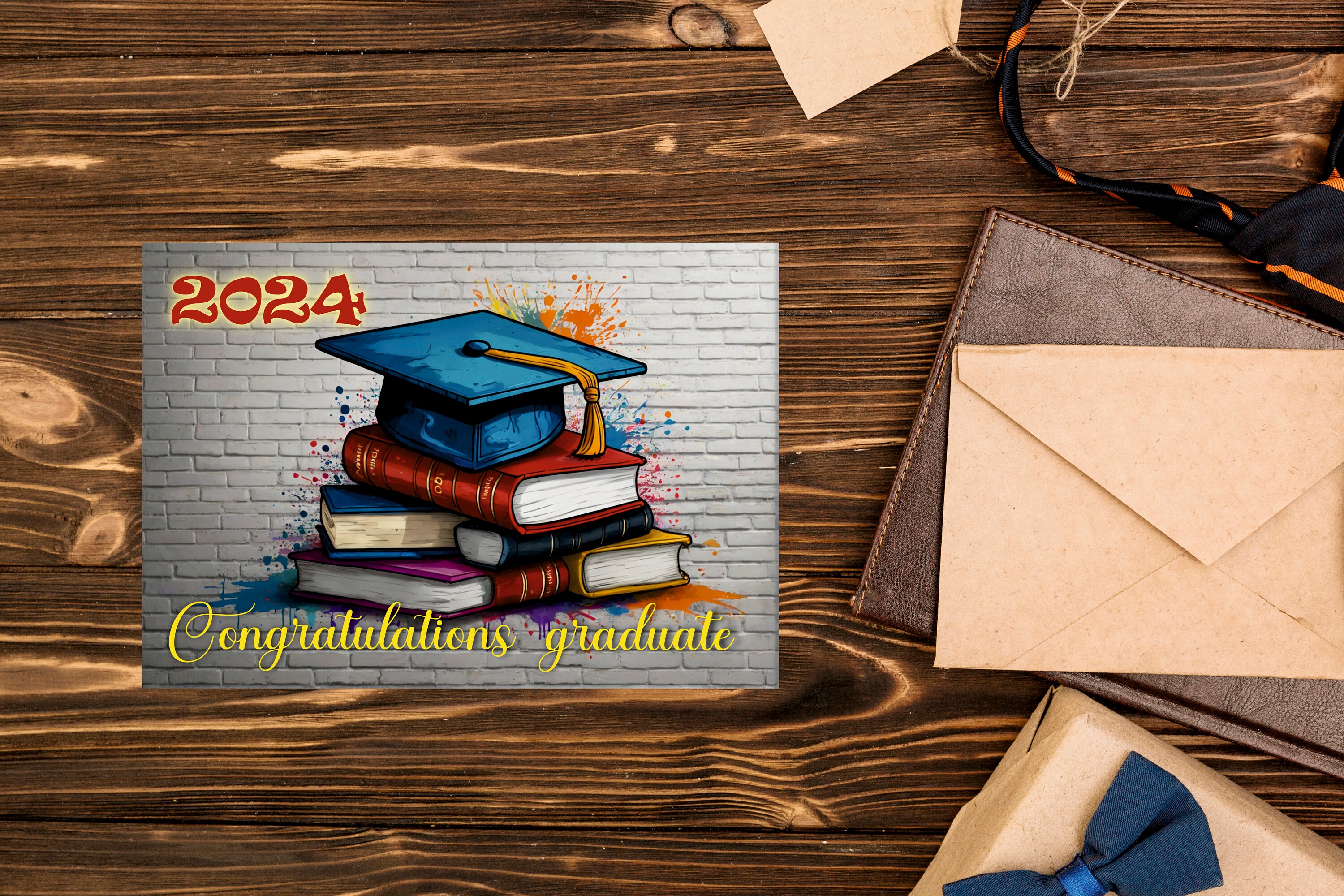 Congratulations Graduation 2024 Card/ Graffiti Card to Graduate/floral ...