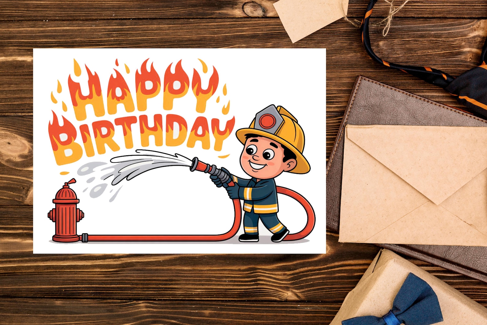 Happy Birthday Firefighter Digital Card – Fireman Birthday Greetings ...