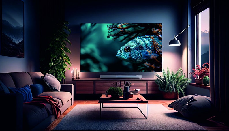 Sea Fish on a Samsung TV. Frame TV Art Digital Download. A Portrait of ...