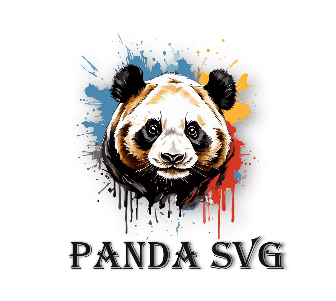 Panda Svg/panda Vector Svg/panda Face Svg/cute Panda Svg/cartoon Cute ...
