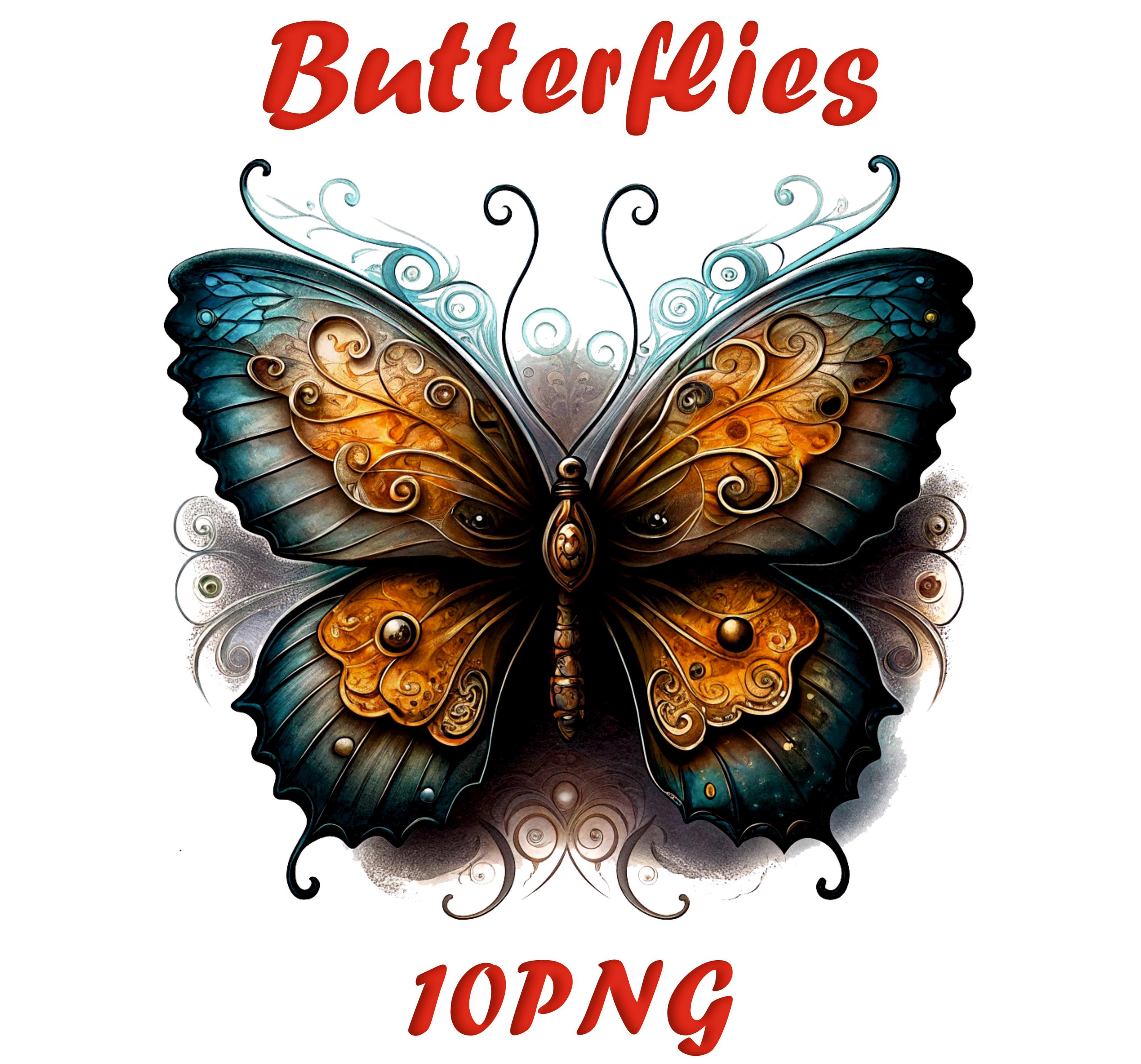 Watercolor Butterflies Clip Art | 10 PNG Files | Pastel Butterfly PNG ...