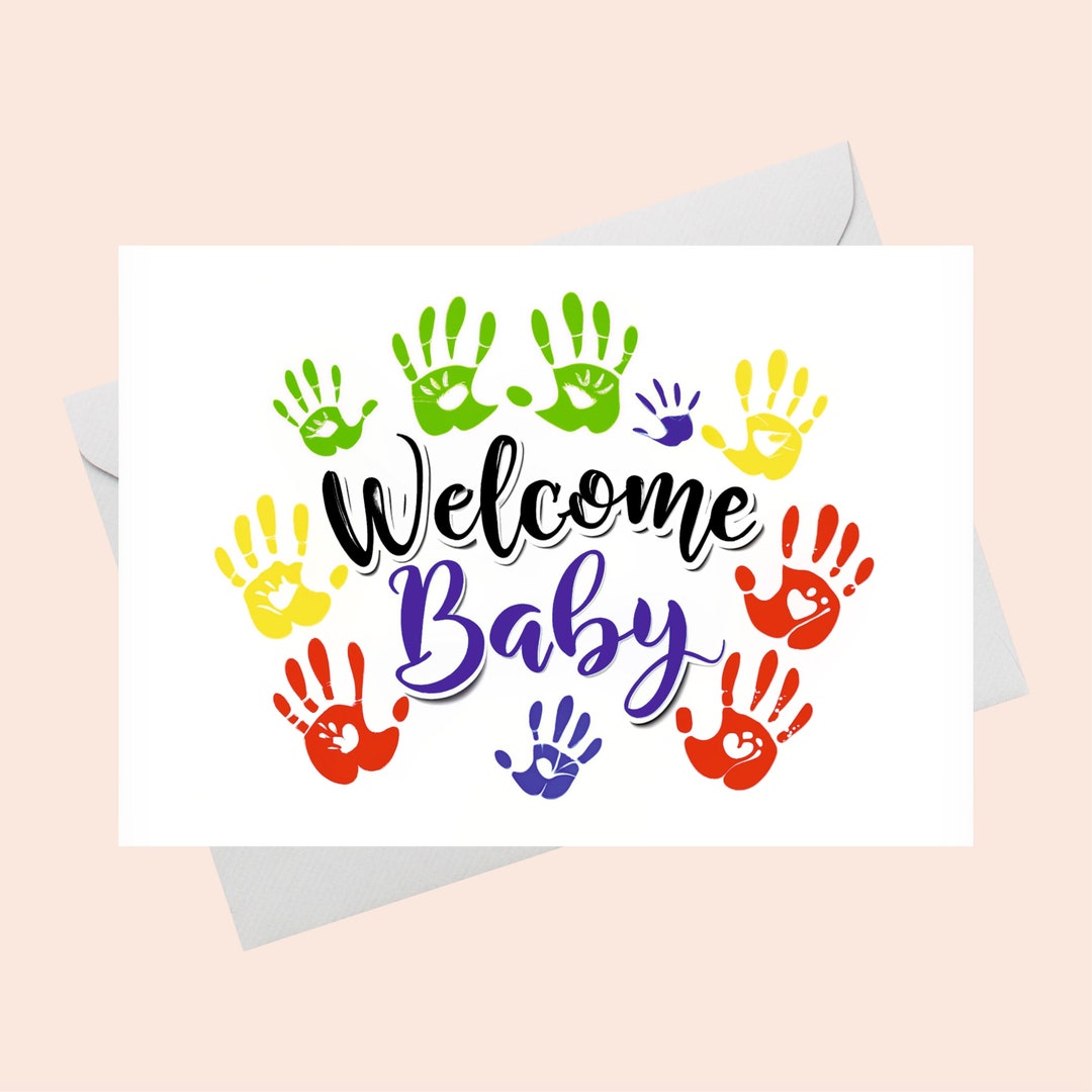 Baby Birth Card - Welcome Baby. - Etsy