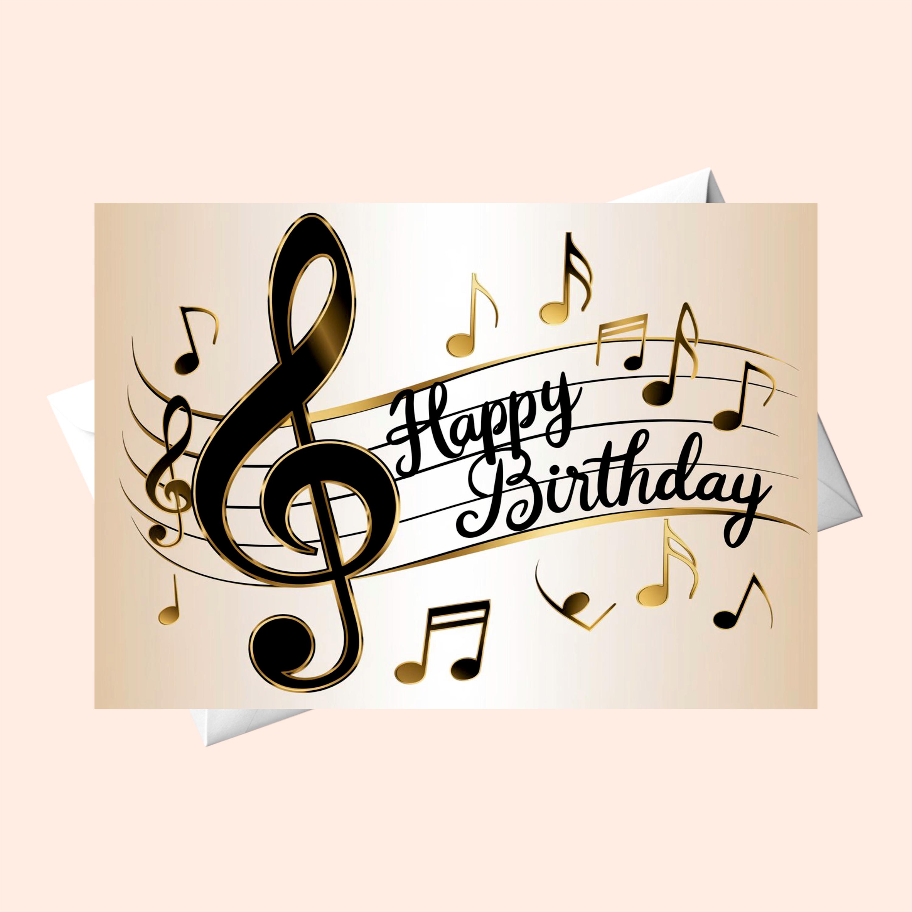 Happy Birthday Music Note Images