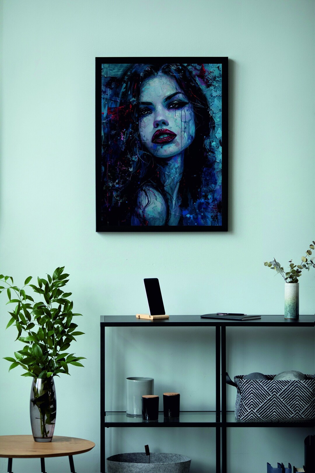 A Bewitchingly Beautiful Vampire Girl - Oil Painting.dark Fantasy. Art ...