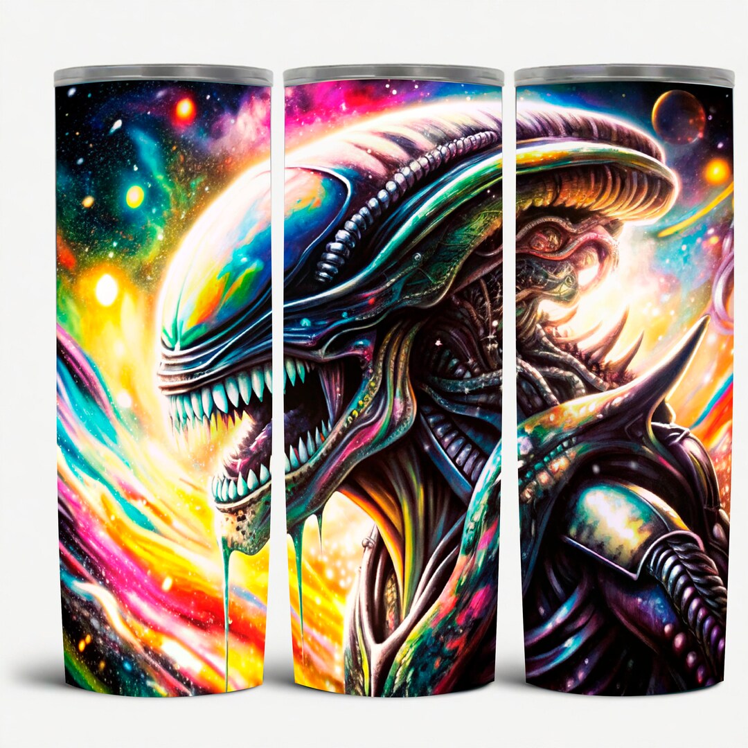 Sublimation Tumbler Alien - Xenomorph / 20 Oz Sublimation Tumbler ...