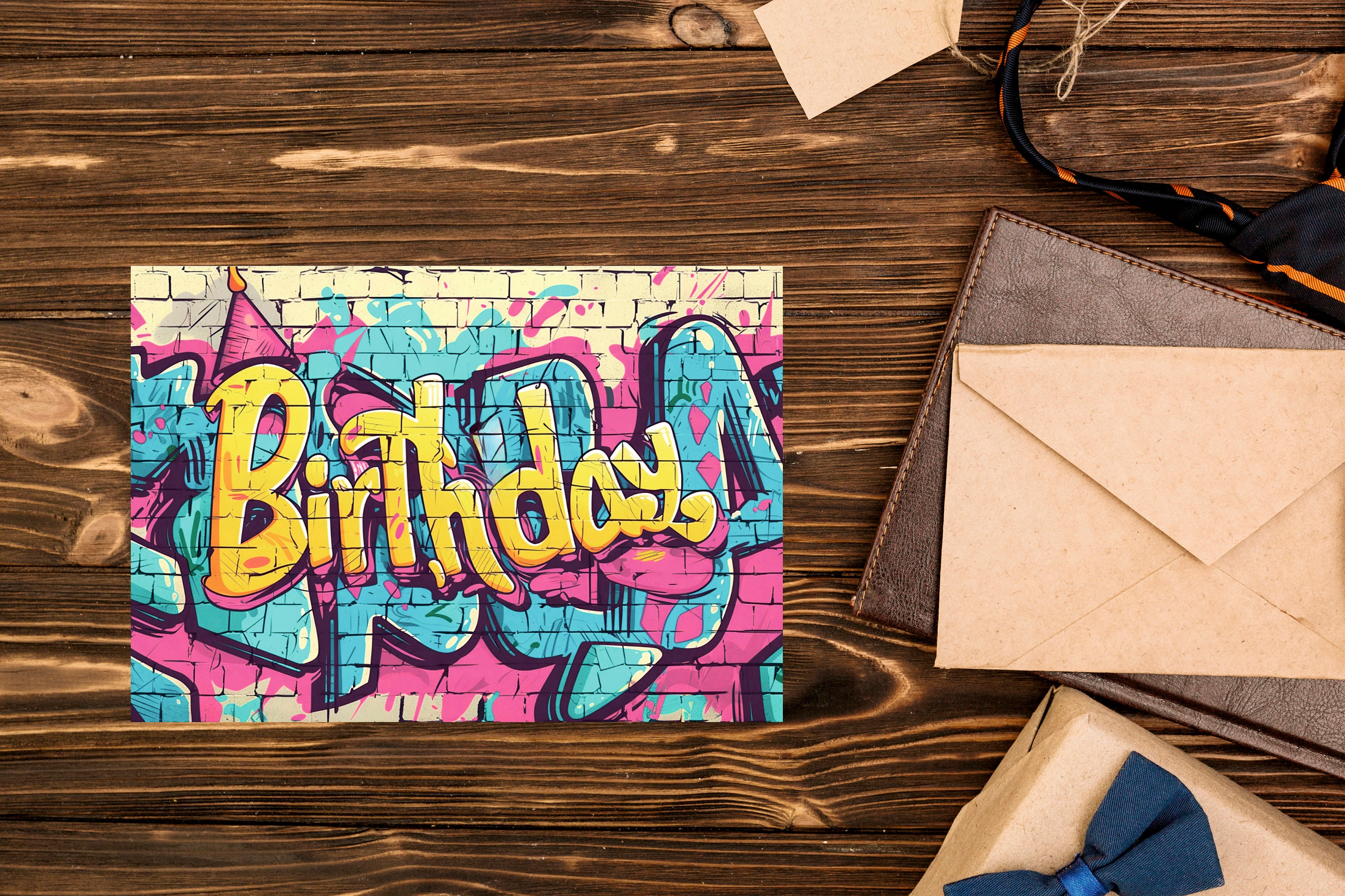 Graffiti Birthday Card: Urban Art Print (digital Download) - Etsy