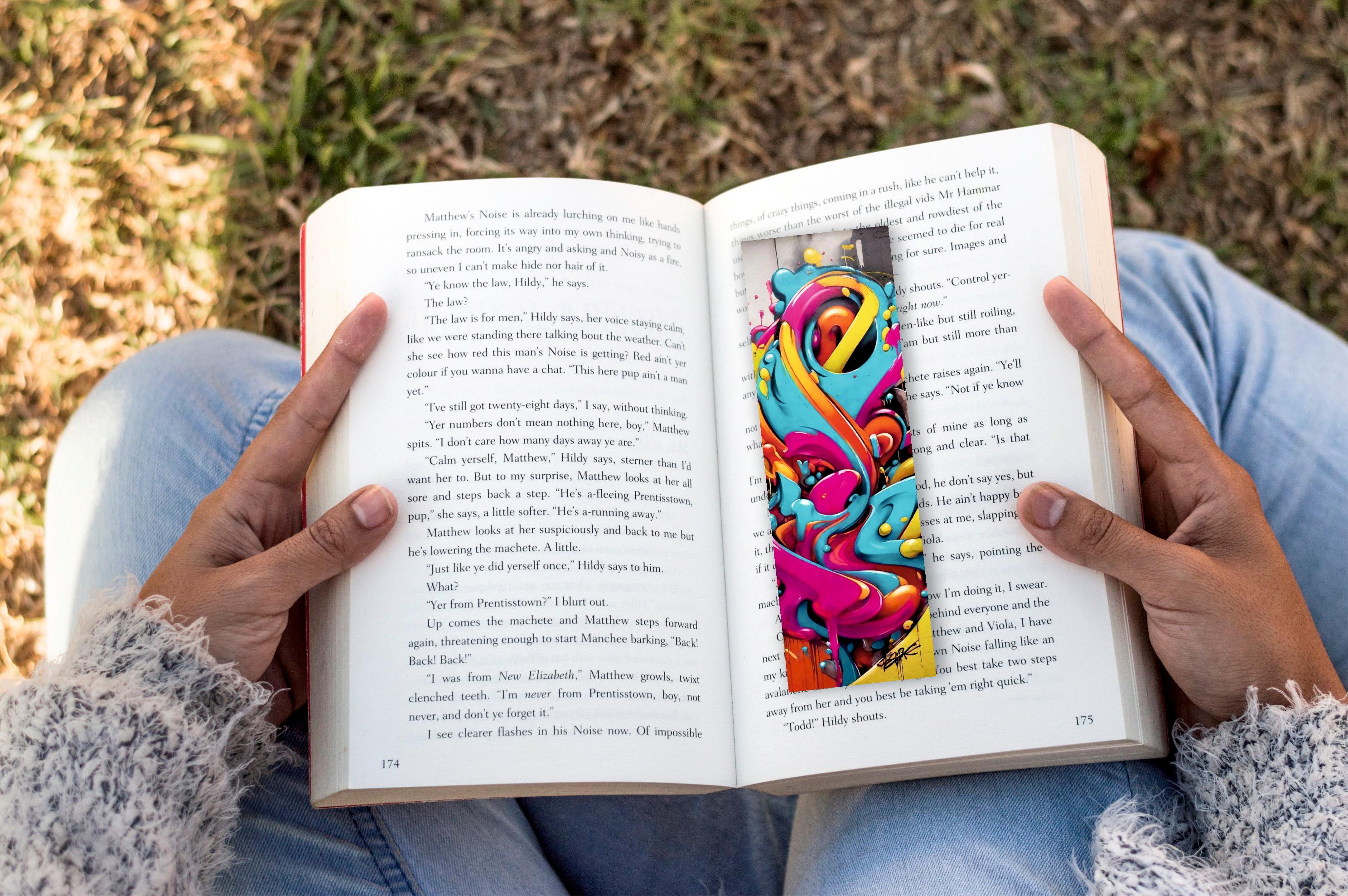 10 Graffiti Printable Bookmarks/jpg Bookmark Sheets/digital Download ...