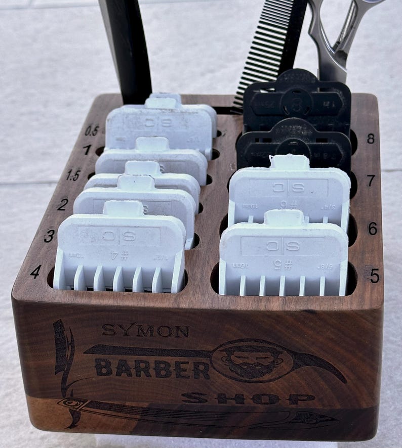 Barber Shop Organizer ,12 Grid Guide Comb Storage, Organizer Trimming ...