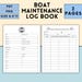 Boat Maintenance Log Template : Captain's Log, Repair Sheet (PDF, PNG ...