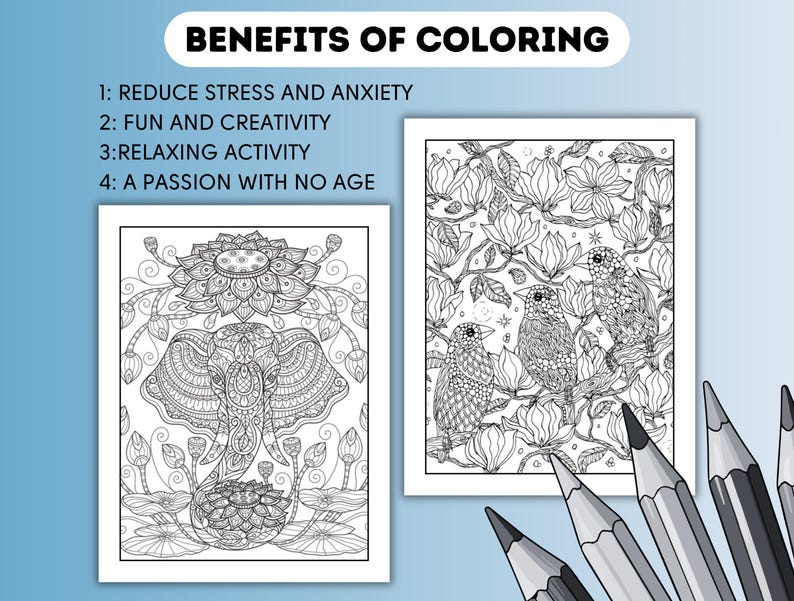 105 Relaxing Pattern Coloring Pages, Stress Relieving Designs ...