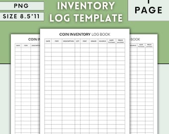 Coin Collecting Inventory Tracker - Etsy