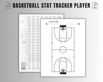 Basketball Stat Tracker: Printable Score Card (PDF, PNG) - Etsy