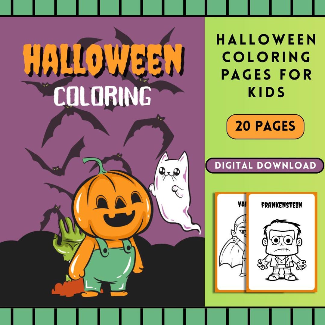 Halloween Coloring Pages for Kids, Cute and Easy Halloween Printables ...