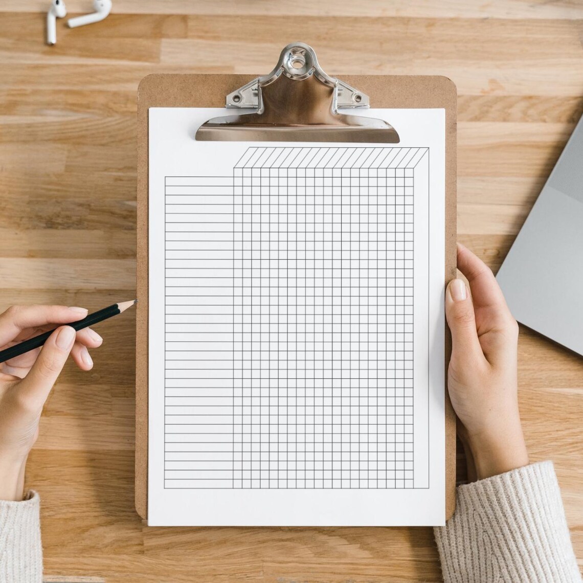 Blank Column Chart: Printable Tracking Spreadsheet Template (PDF & PNG ...