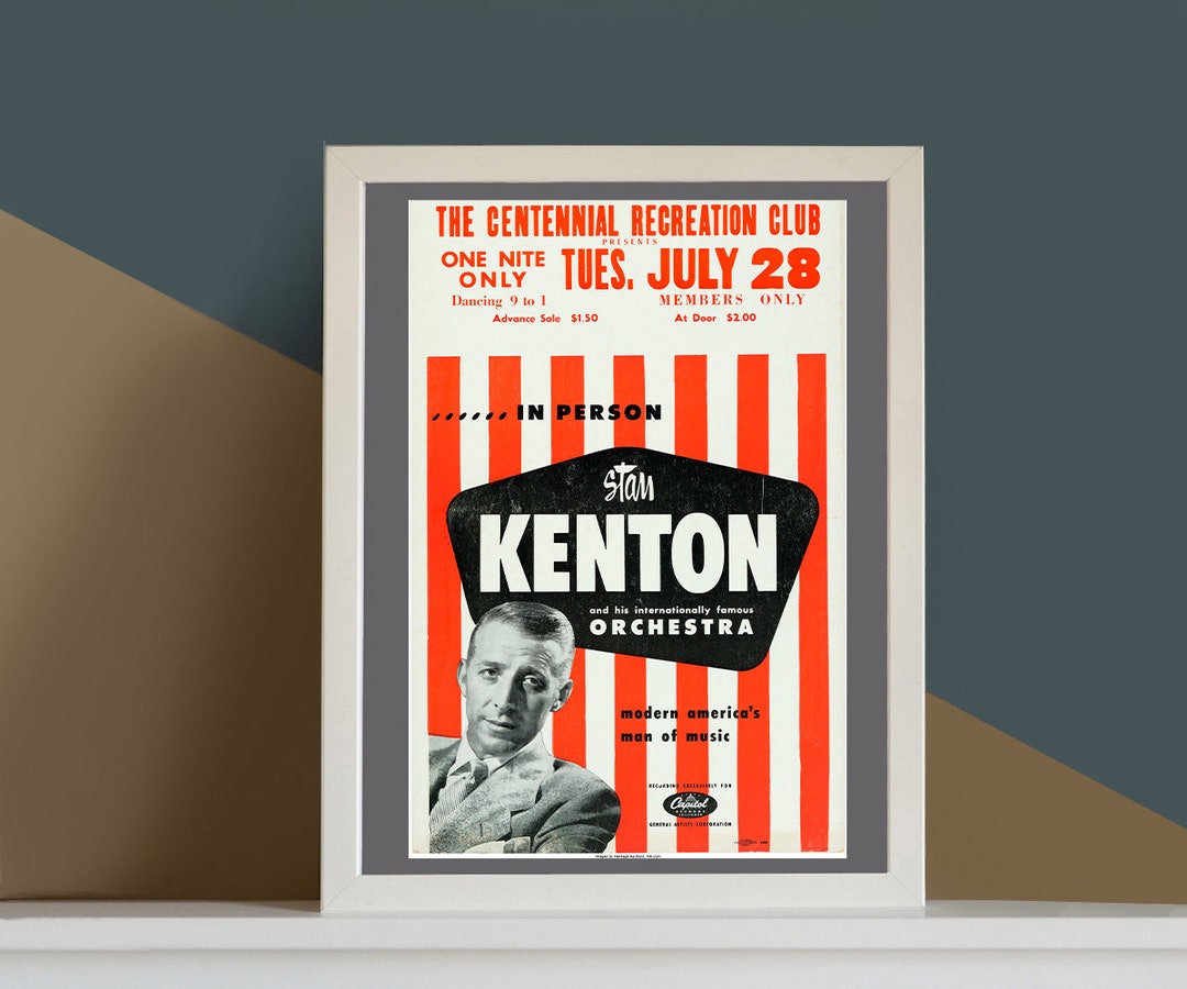 Digital Download of a Vintage Music Poster Stan Kenton - Etsy