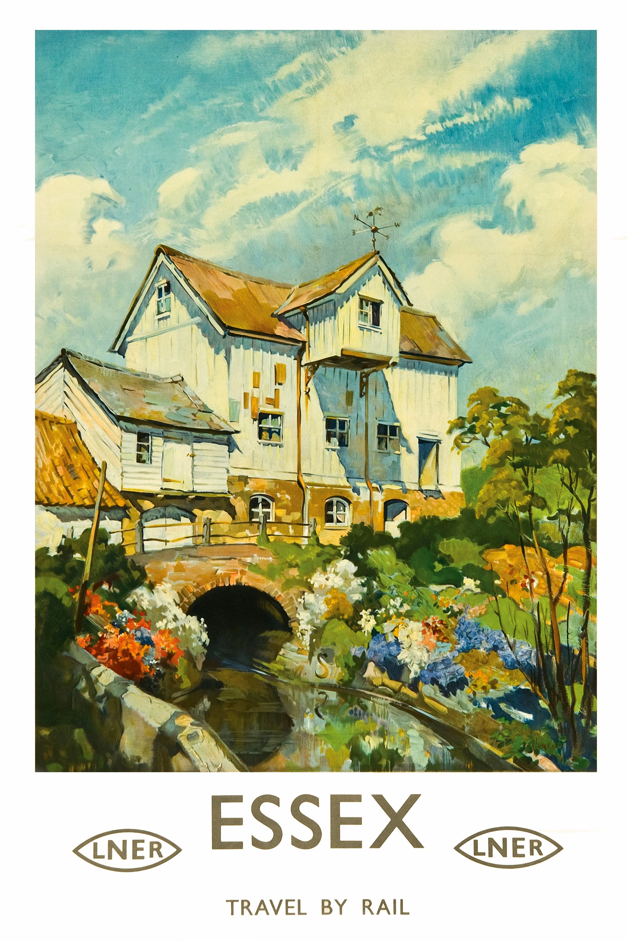 Digital Download of the Vintage British Railway Poster Essex by LNER - Etsy