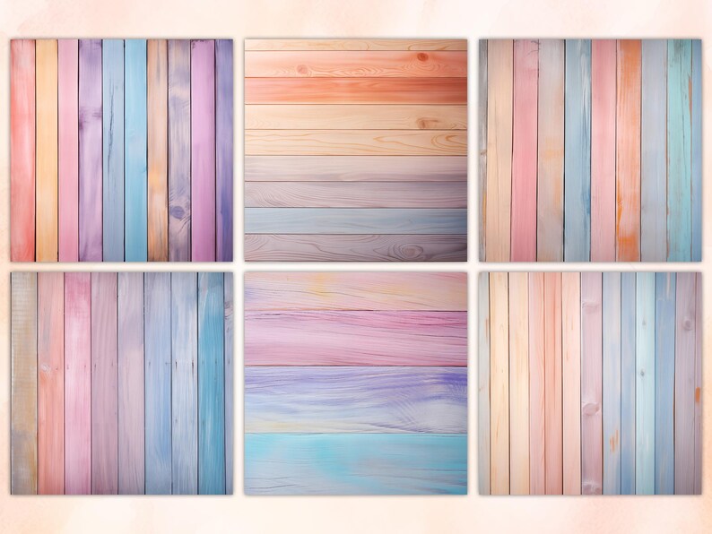 38 Pastel Wood Background Digital Papers, Pastel Wooden Backgrounds ...