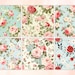 37 Shabby Chic Roses Seamless Digital Papers, Vintage Flowers Digital ...