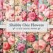 40 Shabby Chic Flowers Digital Papers, Vintage Floral Digital Paper ...
