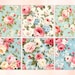 37 Shabby Chic Roses Seamless Digital Papers, Vintage Flowers Digital ...