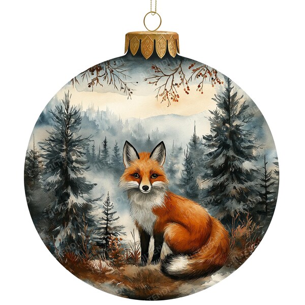 Forest Animals Bauble - Etsy UK
