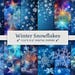 36 Winter Snowflakes Digital Papers, White Snow Pack, Junk Journal ...