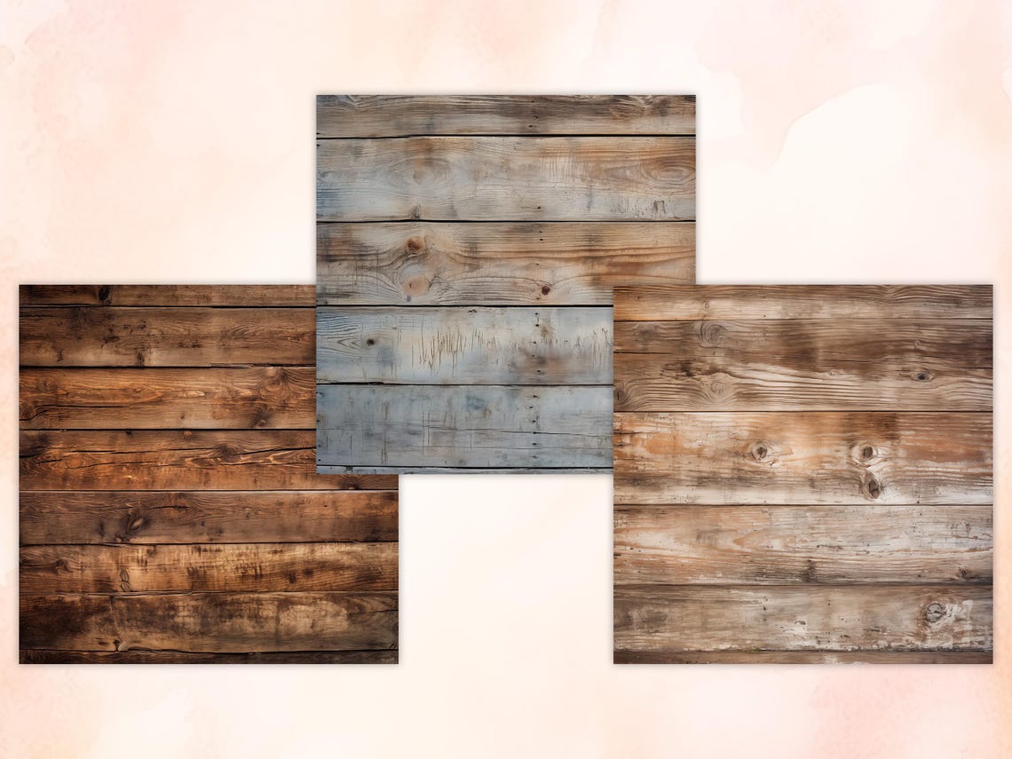 39 Rustic Shabby Wood Background Digital Papers, Shabby Wooden ...