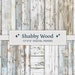 20 Shabby Wood Background Digital Papers, White Wooden Backgrounds ...