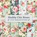 37 Shabby Chic Roses Seamless Digital Papers, Vintage Flowers Digital ...