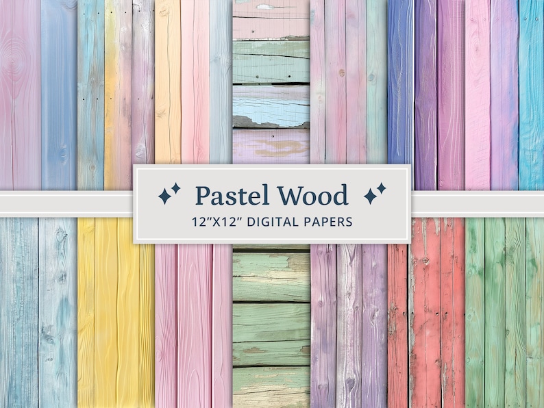 35 Pastel Wood Background Digital Papers, Pastel Wooden Backgrounds ...