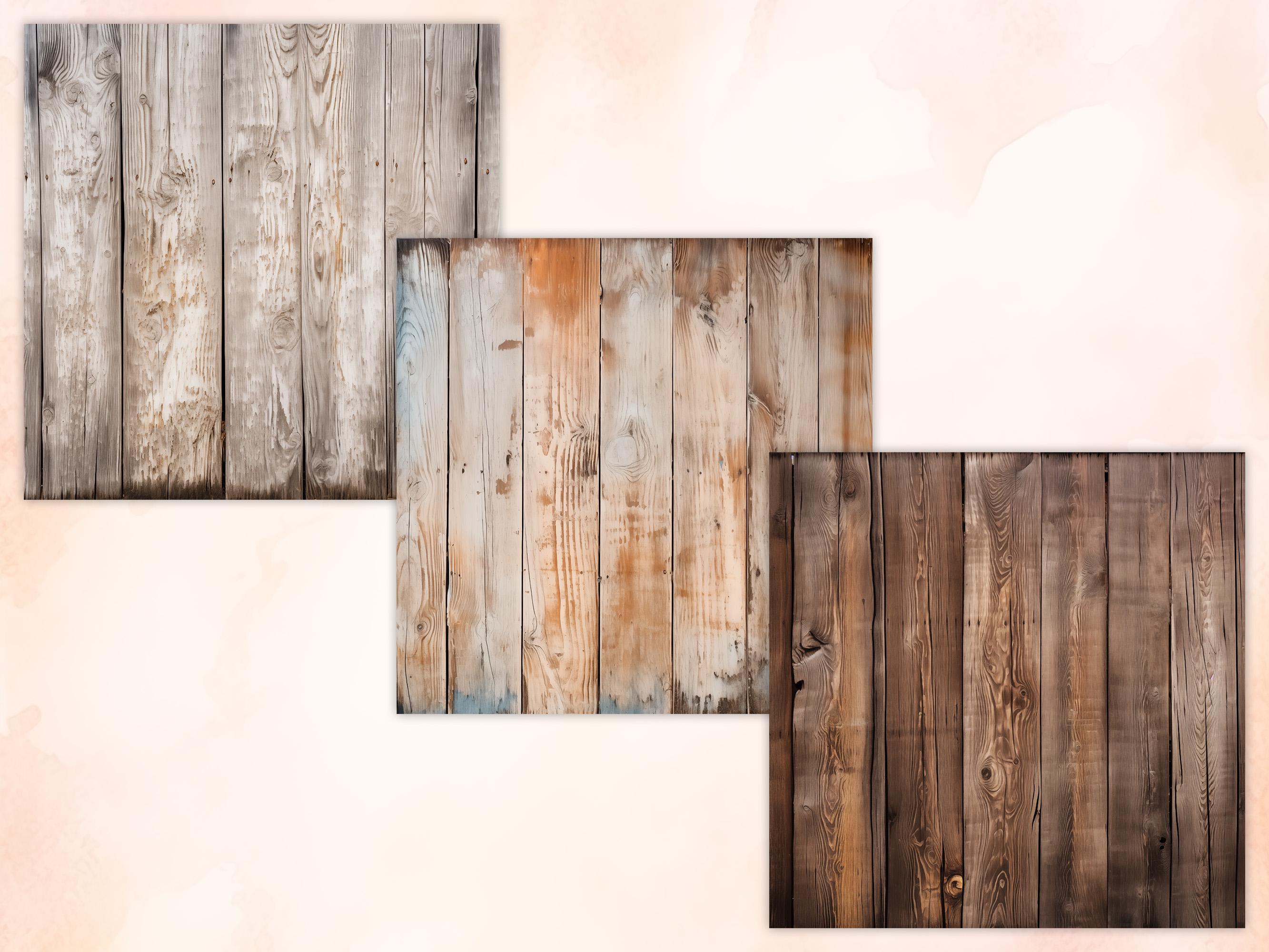 39 Rustic Shabby Wood Background Digital Papers, Shabby Wooden ...