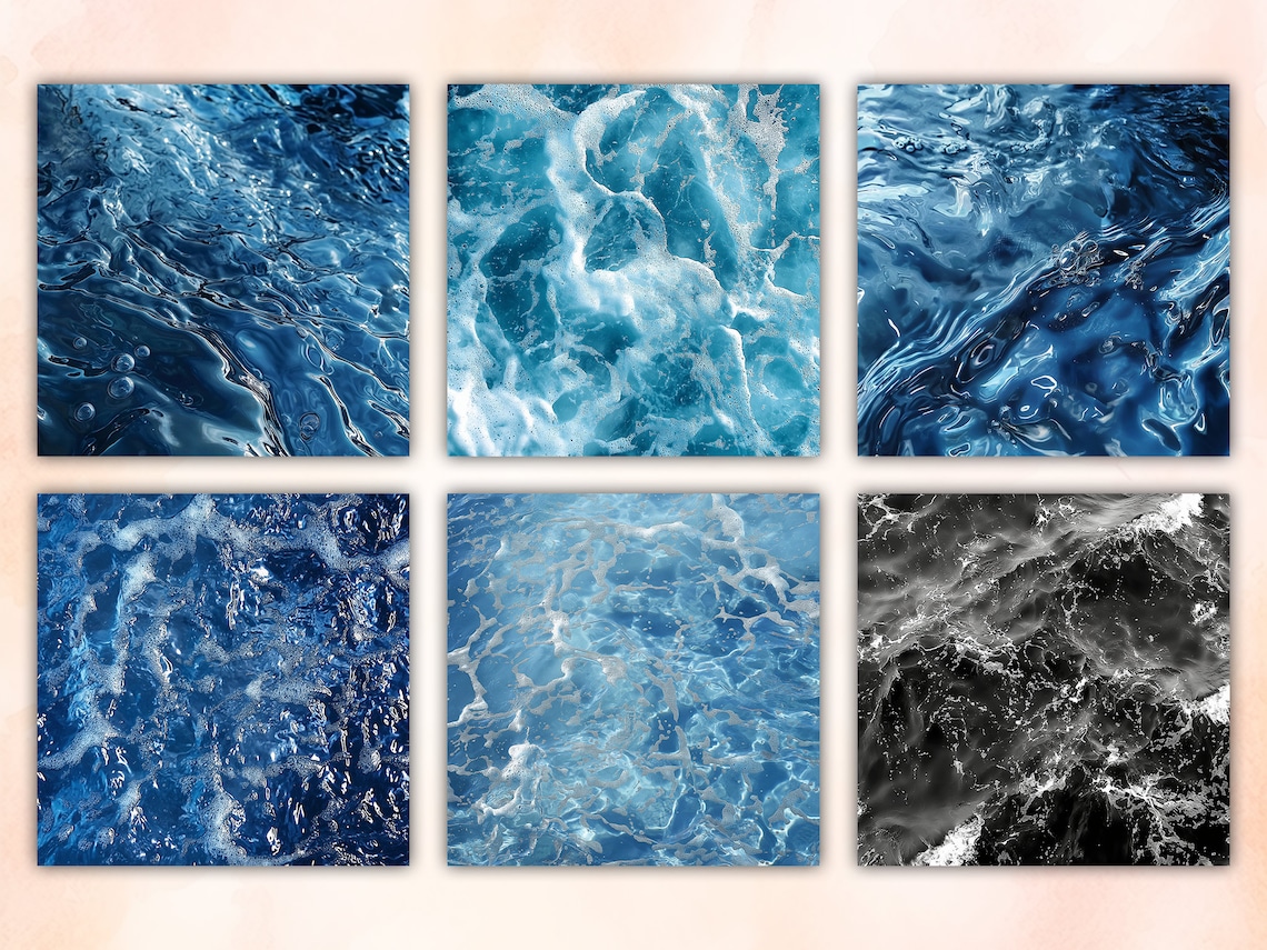 30 Pure Water Digital Papers, Water Backgrounds, Water Digital ...