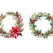 20 Watercolor Christmas Frame Clipart, Christmas Decoration, Christmas ...