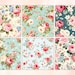 37 Shabby Chic Roses Seamless Digital Papers, Vintage Flowers Digital ...