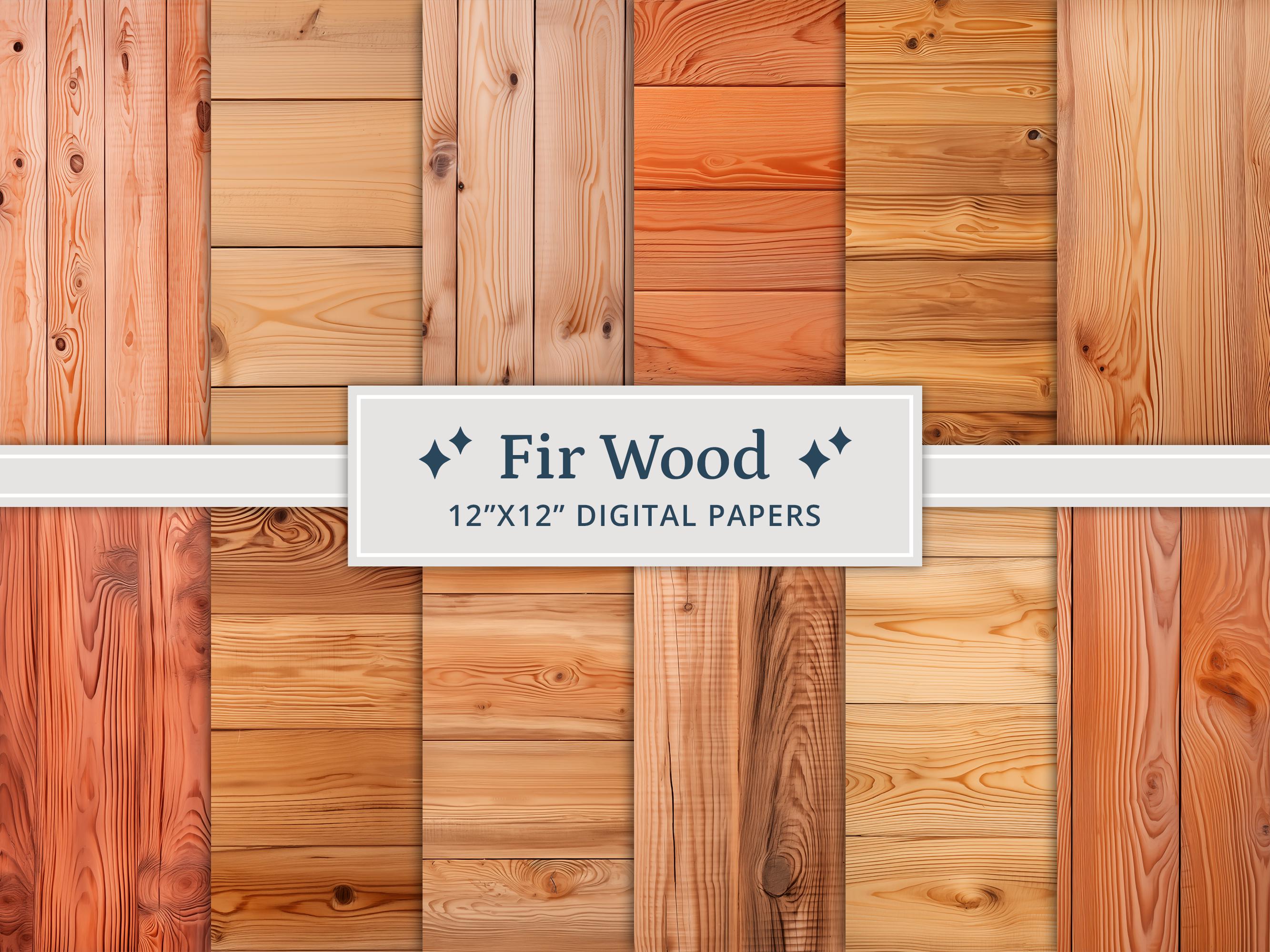 23 Fir Wood Textures, Wood Background Digital Papers, Wooden ...