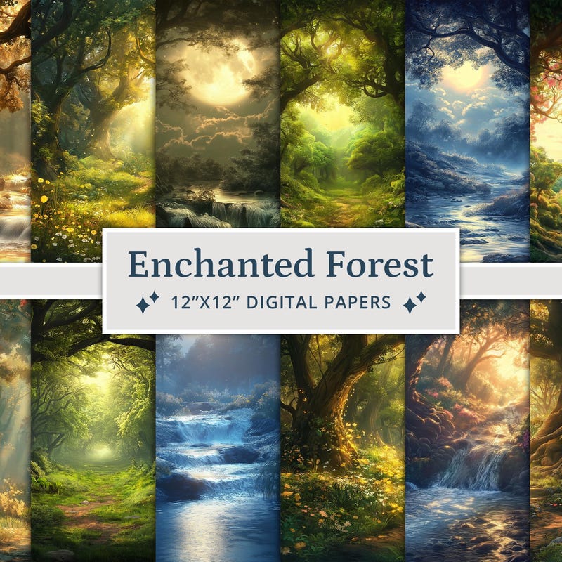 Sunlight Forest Canvas - Etsy