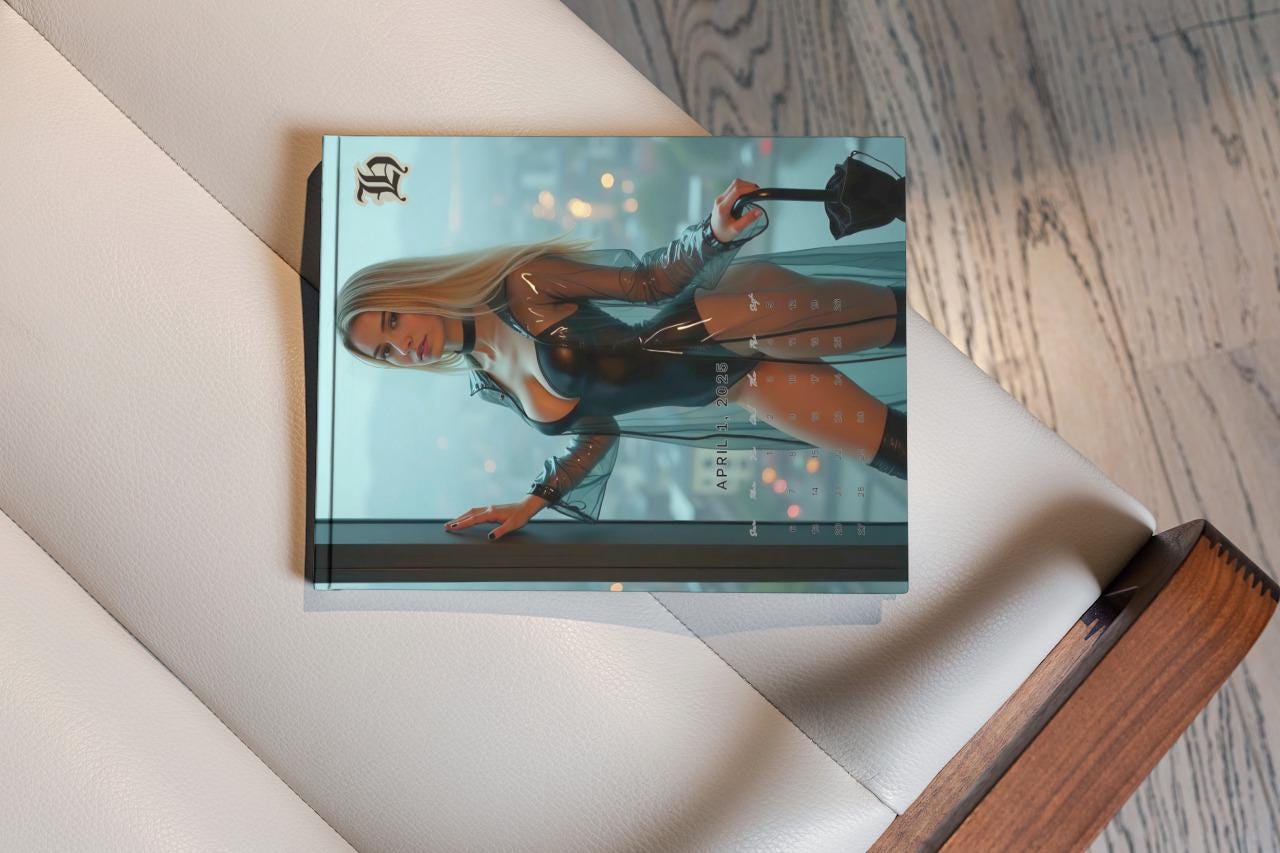 Calendar 2025 by Lara Hasler - Lingerie Girl Planner - Bikini Girl Calendar - Etsy