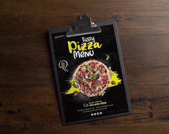 Pizza Restaurant Menu Template - Etsy