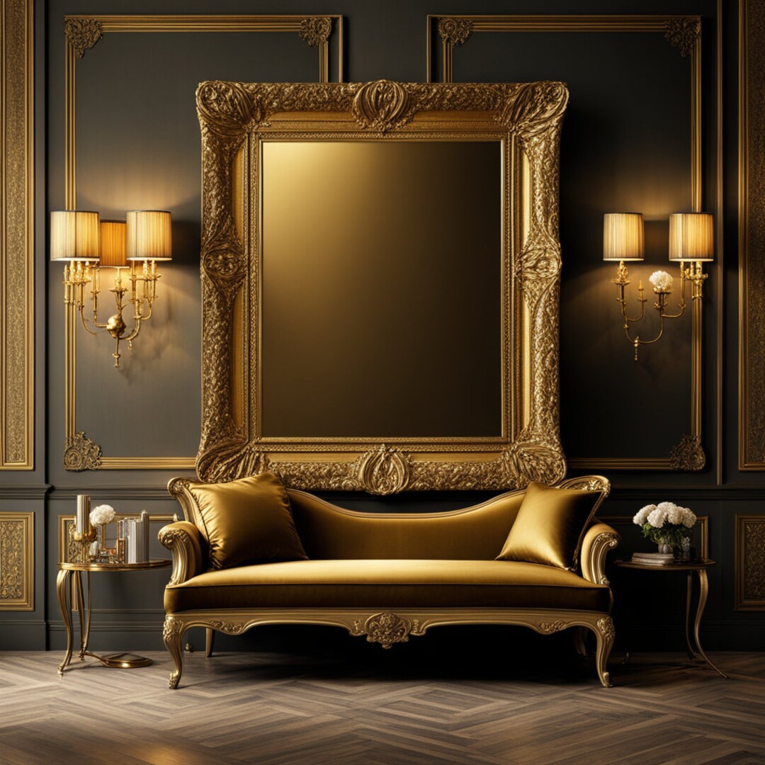 Luxurious Picture Living Rooms, High-quality Design, Elegant Wall ...