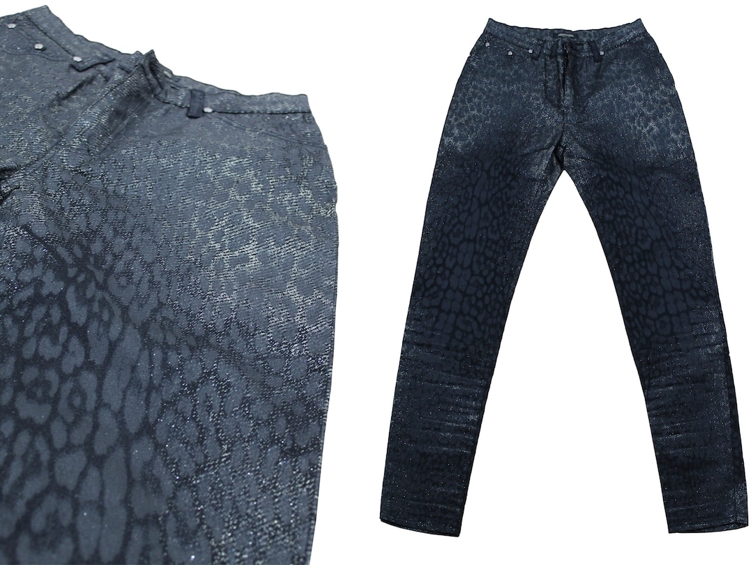 Y2K Roberto Cavalli Snakeskin Pants Animal Print High Waisted Jeans ...