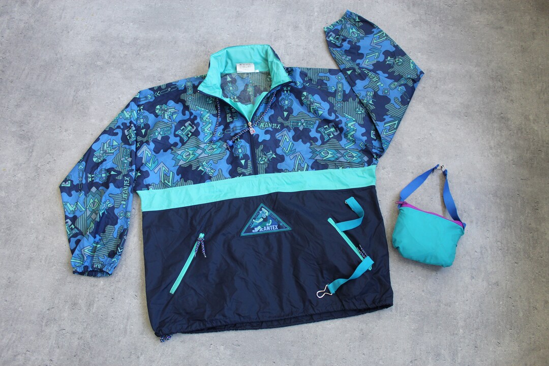 Vintage Windbreaker Jacket Rain Lightweight Life Style by J JEANTEX ...