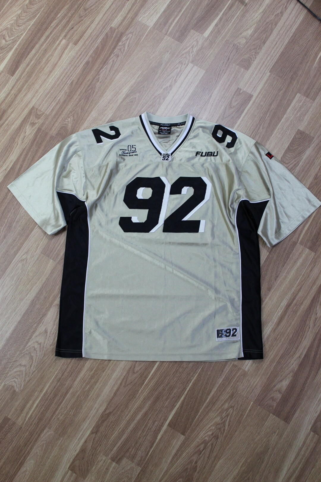 Gold FUBU 92 Jersey Y2K Silver Hip Hop Vintage T-shirt New York City ...