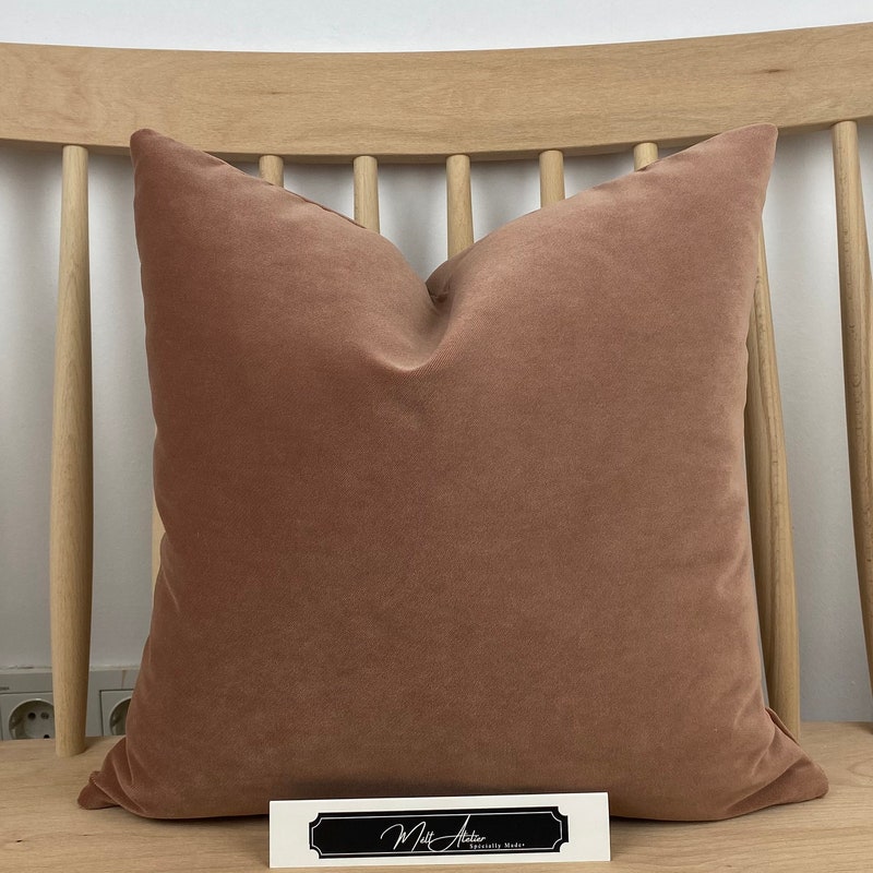 Salmon Velvet Pillow - Etsy
