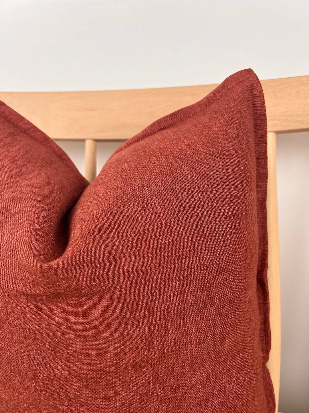 SALE!! %100 Linen Brick Pillow Cover | Throw Pillow Cover | 17x17inc ...