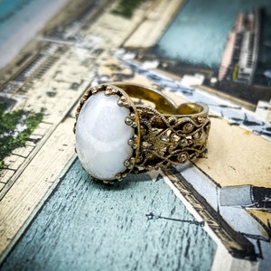 Vintage "ring From Paris Antique Store" Stunning Old European Gemstone ...