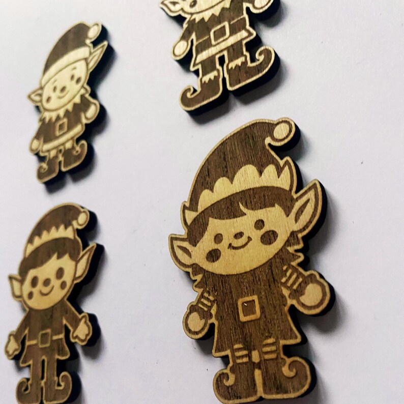 Elf - Svg Token - Pocket Gift - Simple - Laser Cut Files - SVG+DXF+PDF ...