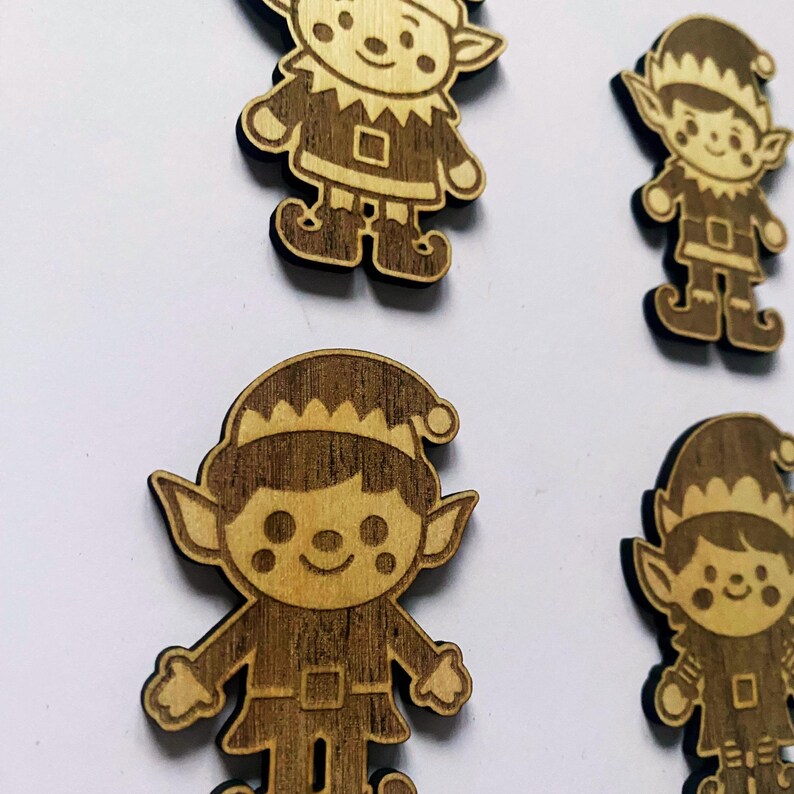 Elf - Svg Token - Pocket Gift - Simple - Laser Cut Files - SVG+DXF+PDF ...