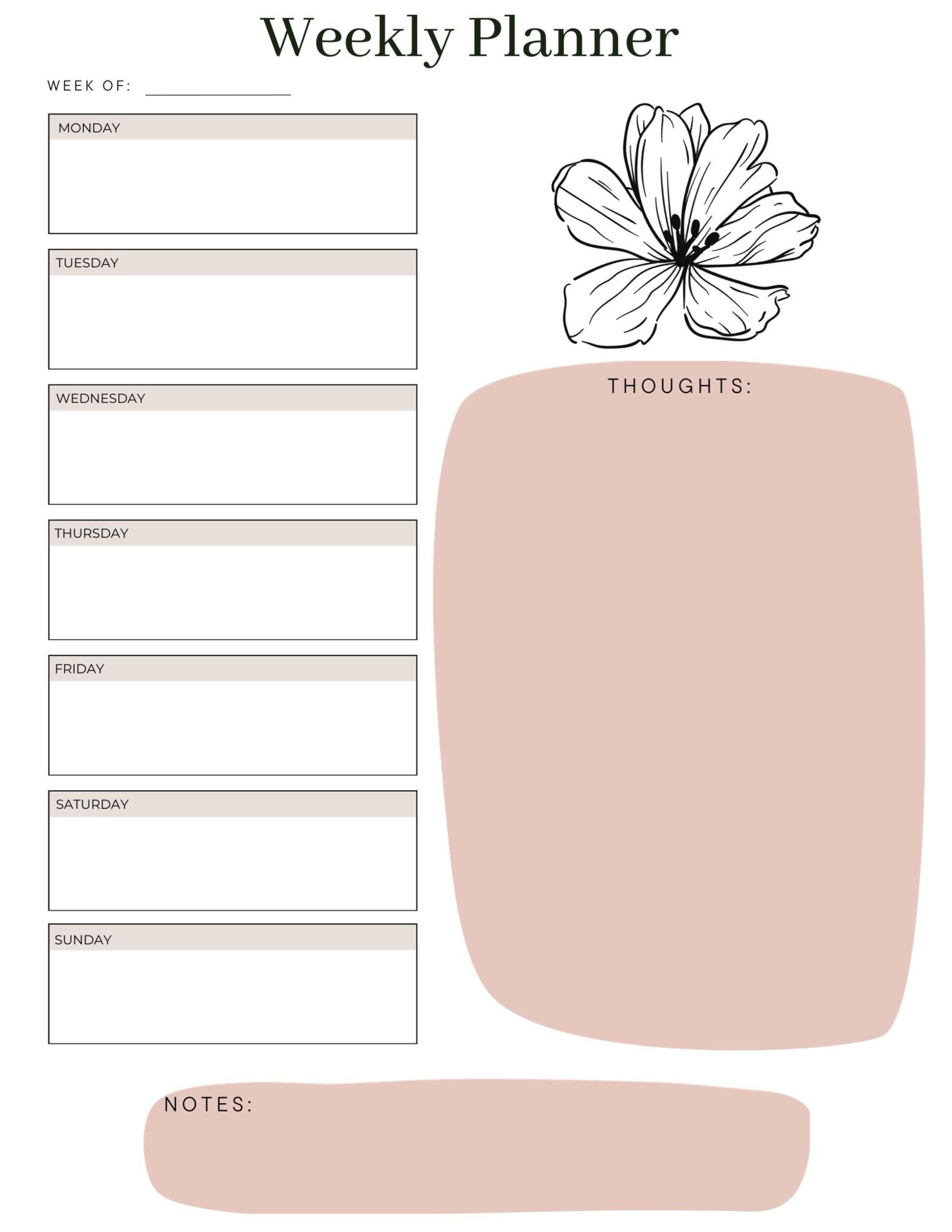Floral 2024 Digital Planner - Etsy